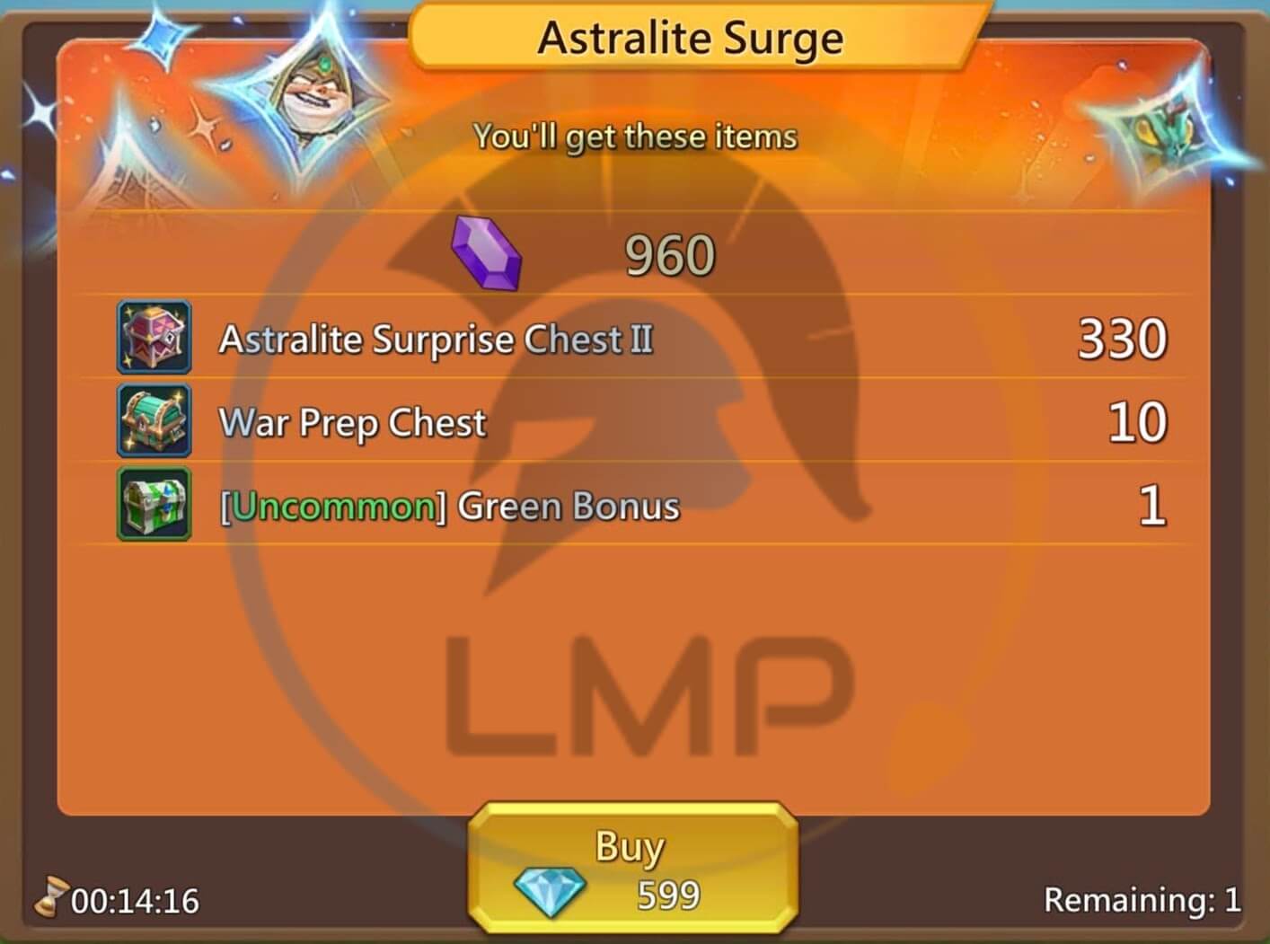 Astralite Surge Pack Lords Mobile - Lords Mobile Pro