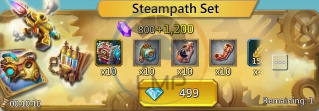 Steampath Set (T5 Gear) Pack Lords Mobile - Lords Mobile Pro