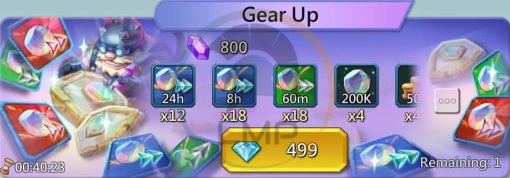 Gear Up Pack Lords Mobile - Lords Mobile Pro