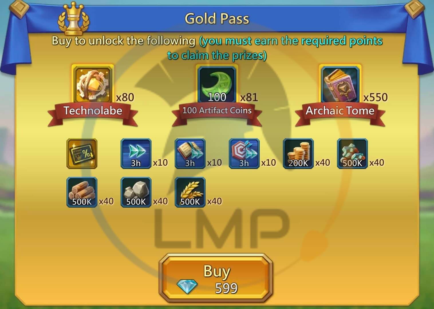 Kingdom Labors Gold Pass Lords Mobile - Lords Mobile Pro