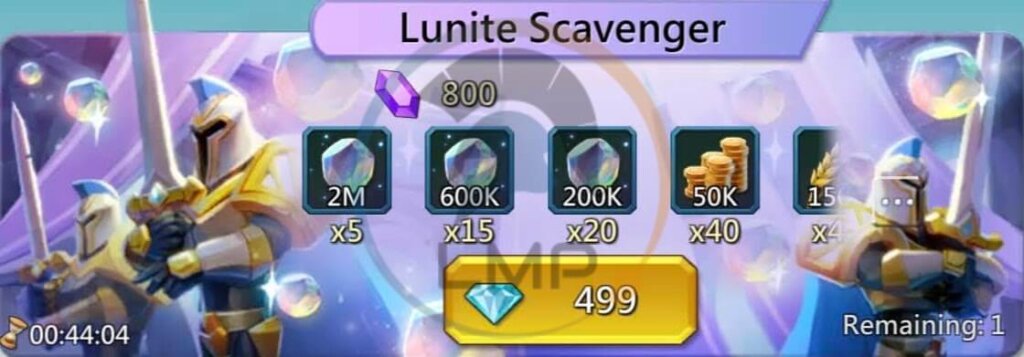 Lunite Scavenger Pack Lords Mobile - Lords Mobile Pro