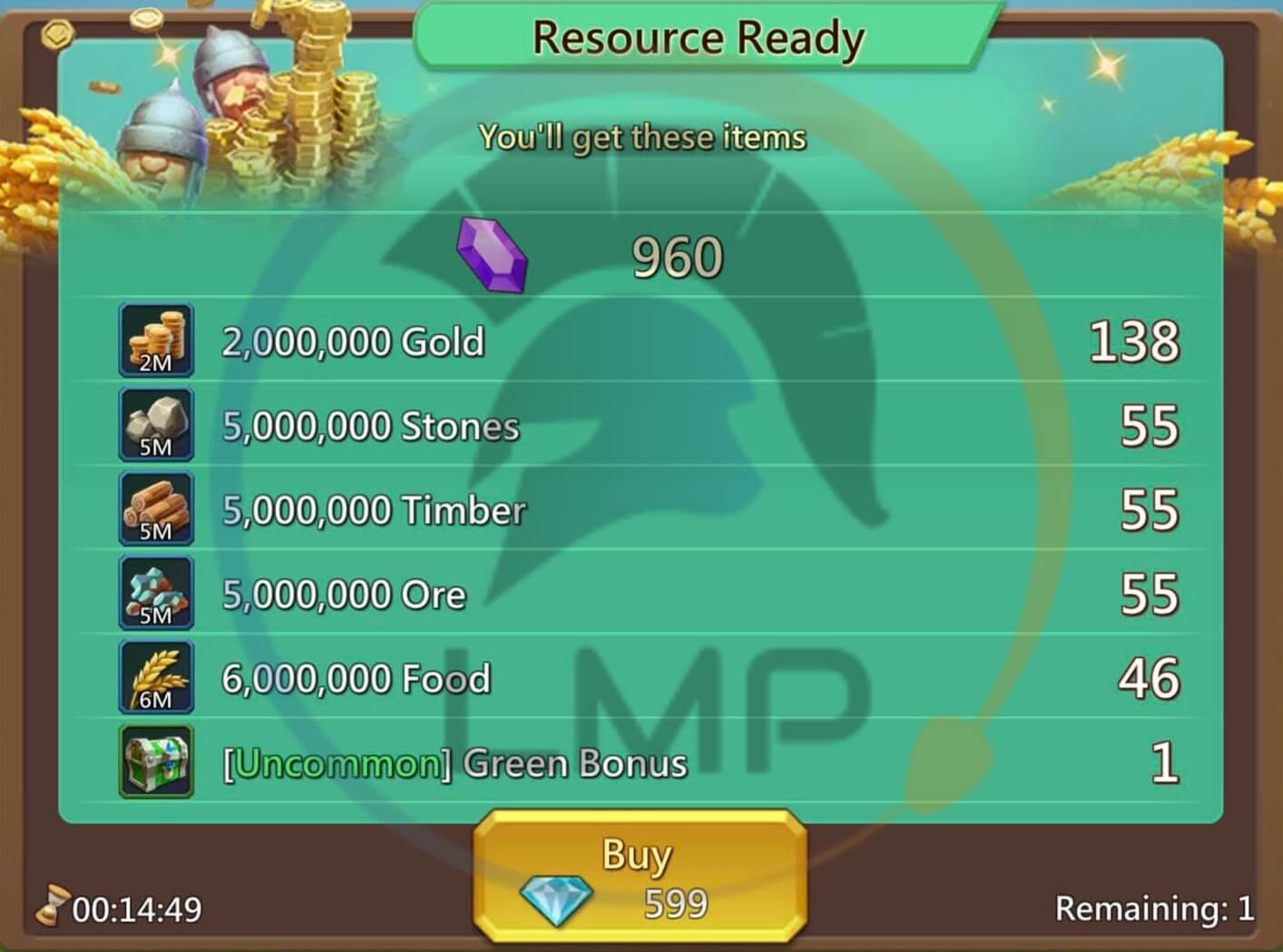 Resource Ready Pack Lords Mobile - Lords Mobile Pro